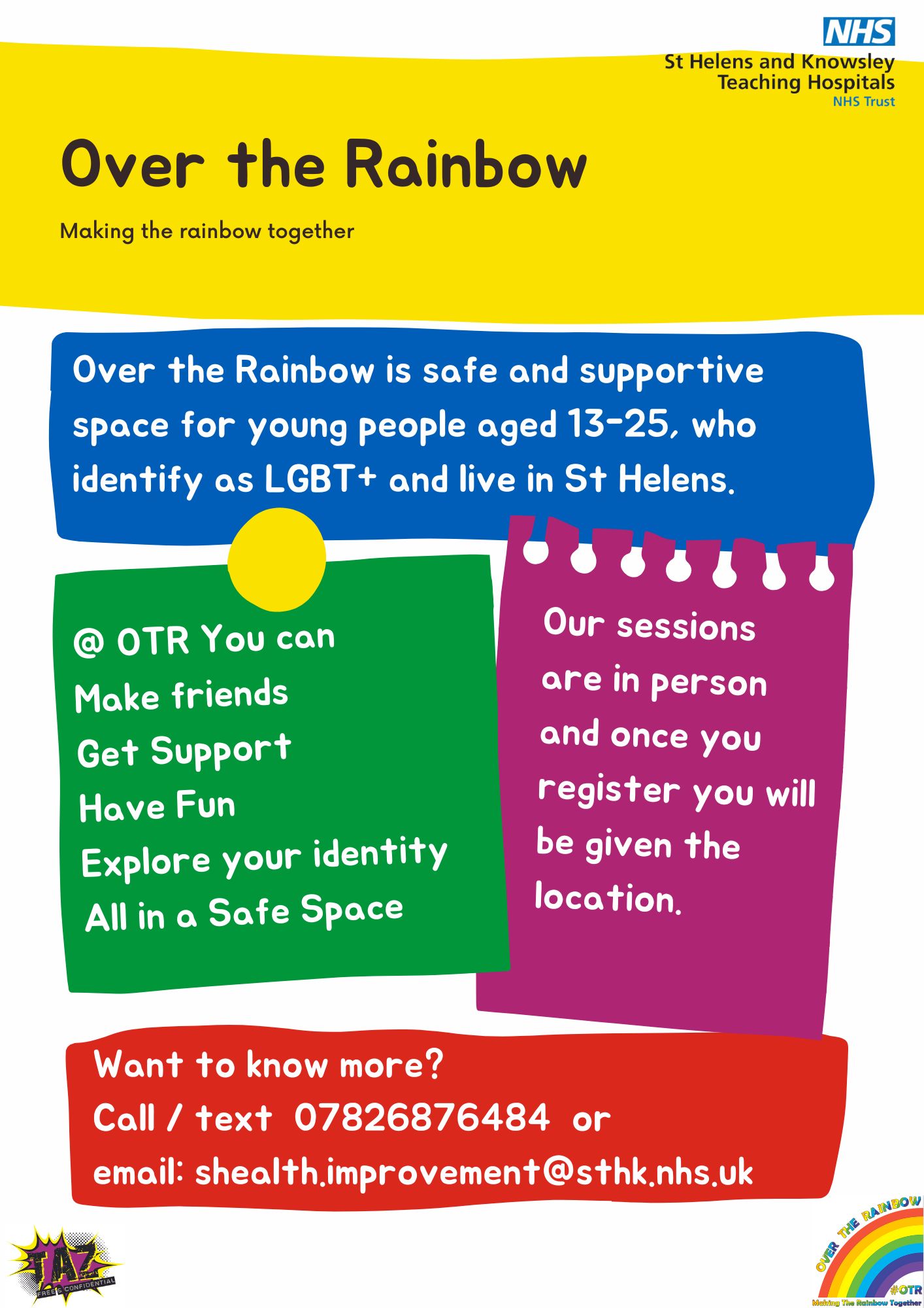 Over the Rainbow LGBT Support Group - St Helens Gateway